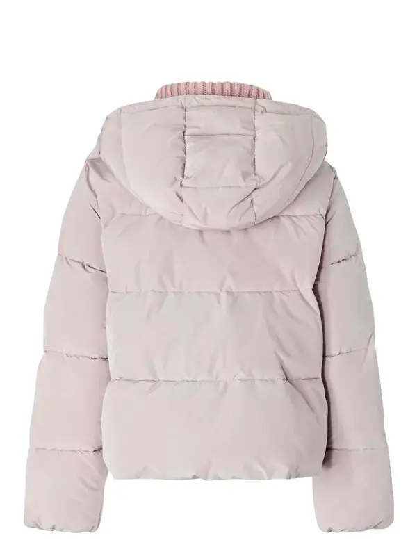 Pinko Ribbed-collar Puffer Coat - Pink