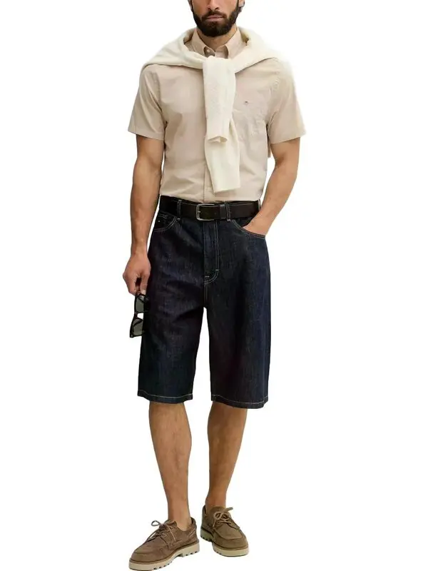 Gant Short-sleeve Button-down Shirt - Neutrals