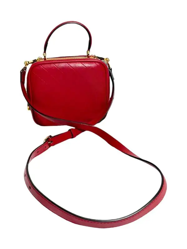 Gucci Blondie Leather Tote Bag - Red