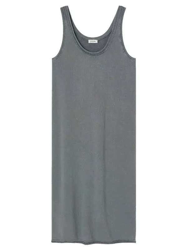 American Vintage Vibtown Raw-edge Maxi Dress - Grey