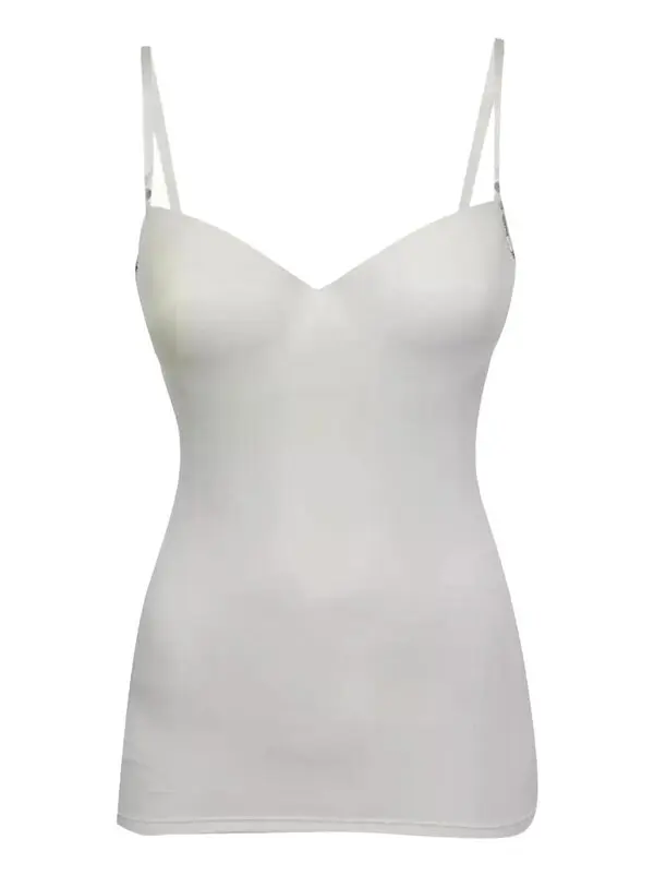 D&G PREOWNED Sweetheart Neck Padded Top - White