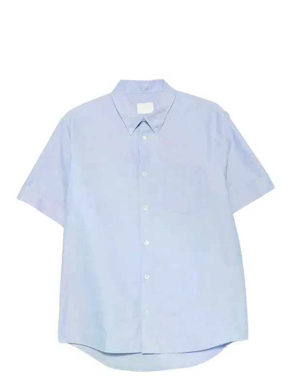 A.p.c. Button-down Collar Short-sleeve Shirt - Blue