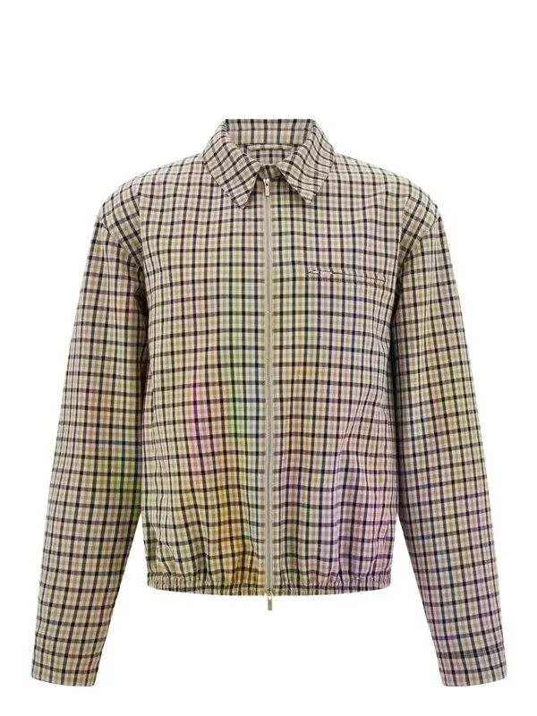FERRAGAMO Checked Bomber Jacket - Neutrals