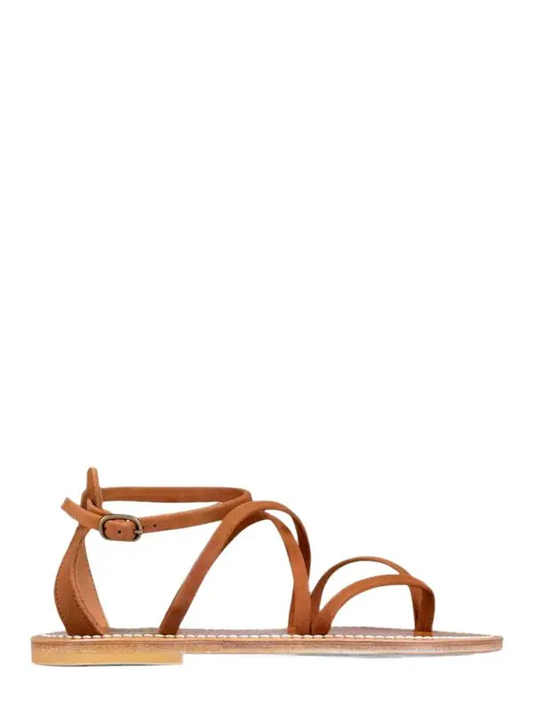 K.JACQUES Epicure Strappy Suede Sandals - Brown