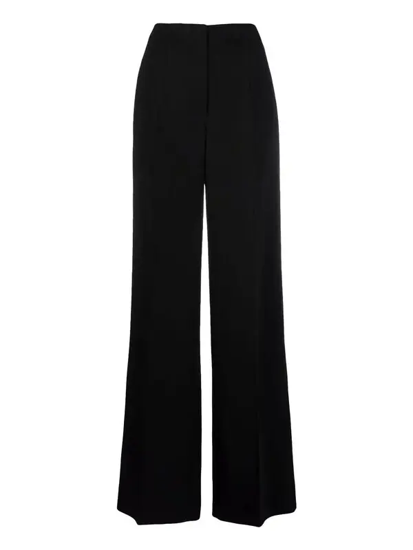 Alberta Ferretti High-waisted Wide-leg Trousers - Black