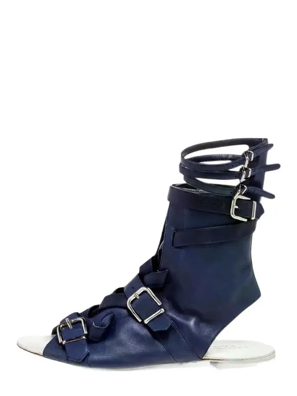 GIANVITO ROSSI Gladiator Sandals With Buckles - Blue