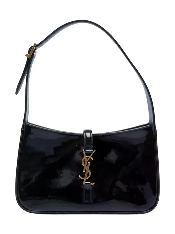 Saint Laurent Patent Le 5 A 7 Shoulder Bag - Black