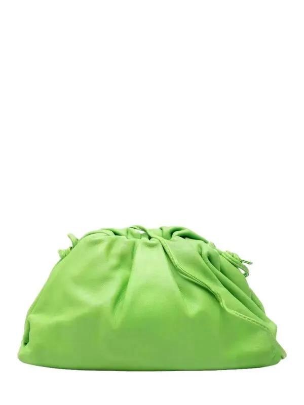 Bottega Veneta Lambskin Mini Pouch Crossbody Bag - Green