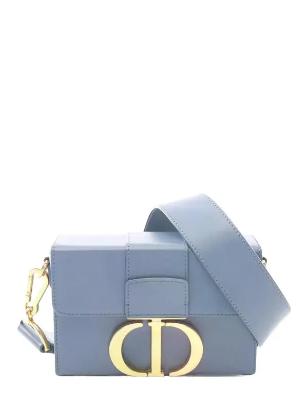 Dior 30 Montaigne Micro Leather Crossbody Bag - Blue