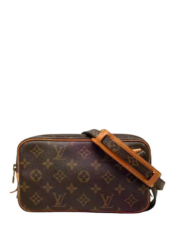 LOUIS VUITTON Monogram Canvas Pochette Marly Bandouliere Bag - Brown