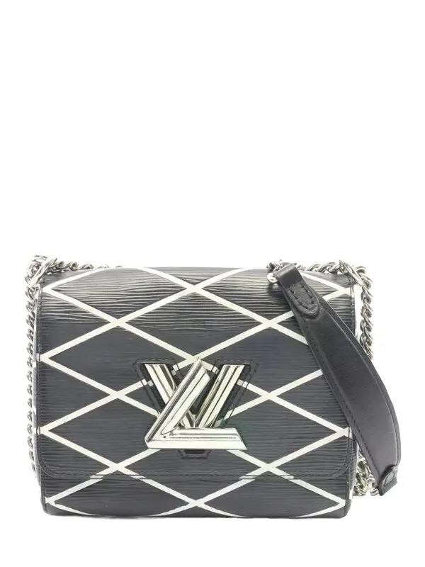 LOUIS VUITTON Epi Malletage Twist Crossbody Bag - Black