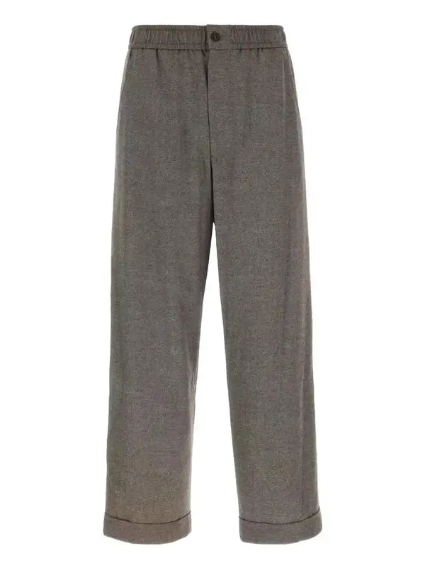 Giorgio Armani Melange-effect Track Pants - Brown