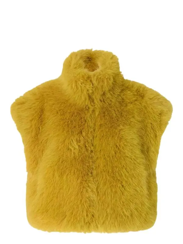 Pinko High-neck Gilet - Yellow