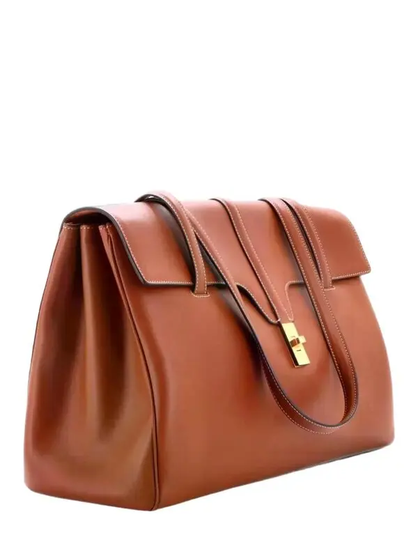 Celine Soft 16 Bag In Smooth Calfskin - Brown