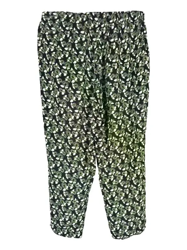 Marni Abstract Floral Print Trousers - Green