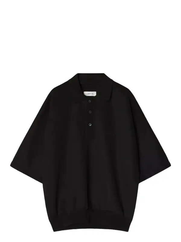 LANVIN Short-sleeve Polo Shirt - Black