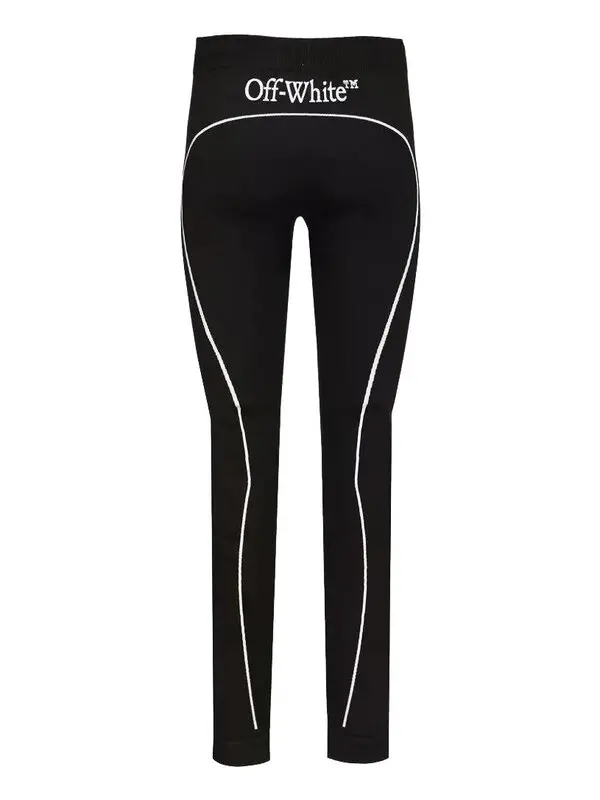 Off-White Off Stamp Seamless Leggings - Black