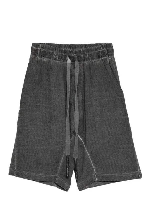 ISAAC SELLAM EXPERIENCE Textured Drawstring Shorts - Grey