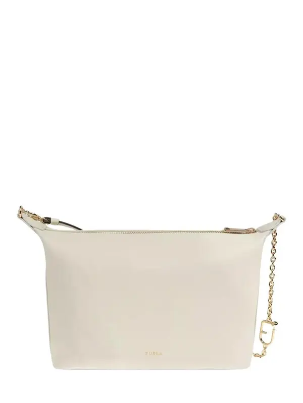 Furla Nuvola Leather Shoulder Bag - Neutrals