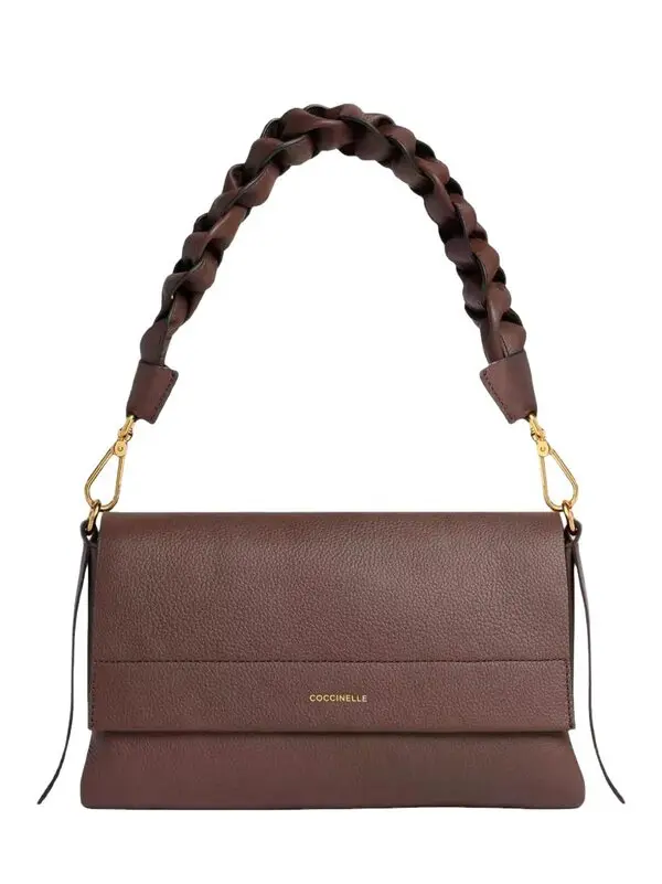 COCCINELLE Small Tote Bag With Braided Handle - Red