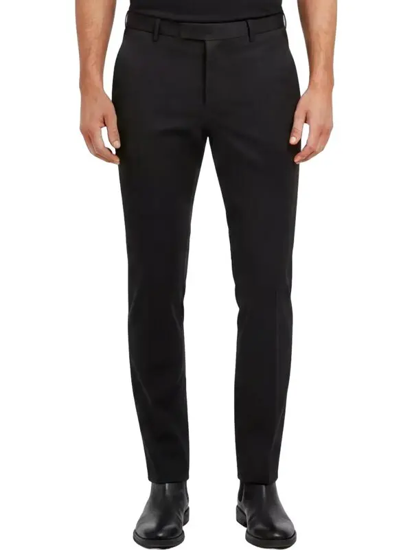 Saint Laurent Formal Straight-leg Wool Trousers - Black