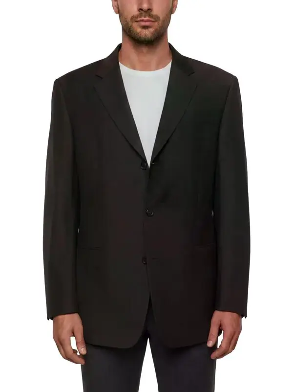 BOSS Notch-lapels Tailored Jacket - Black