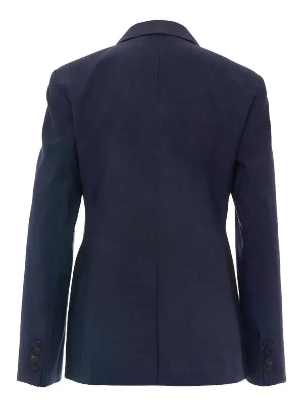 Max Mara Double-breasted Virgin Wool Blazer - Blue