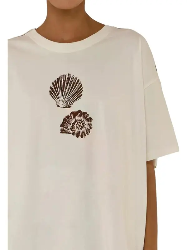 PALM. NOOSA Seashell Print T-shirt - Neutrals