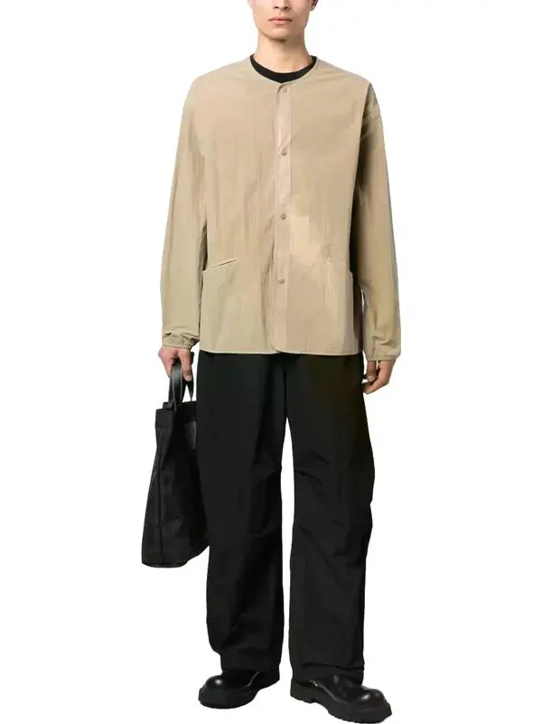 AMOMENTO Ripstop Fatigue Wide-leg Trousers - Black