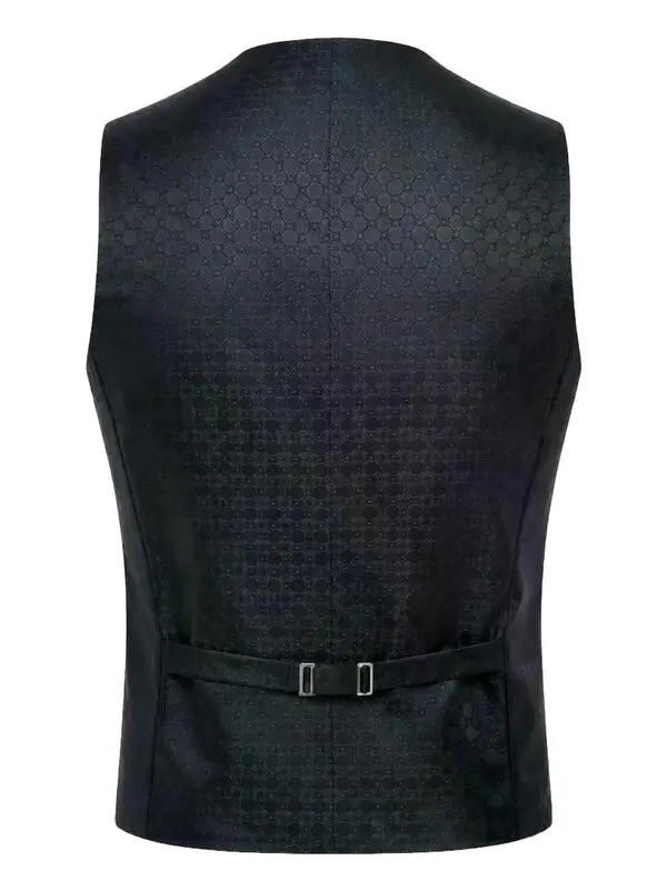 Corneliani Waistcoat With Damask Pattern - Black