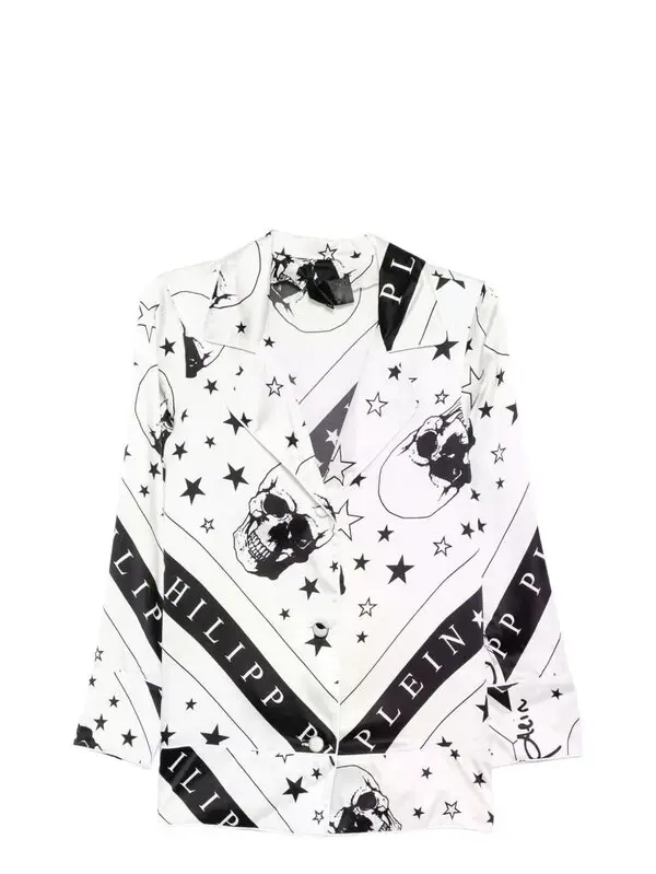 Philipp Plein Skull Print Loungewear Set - White