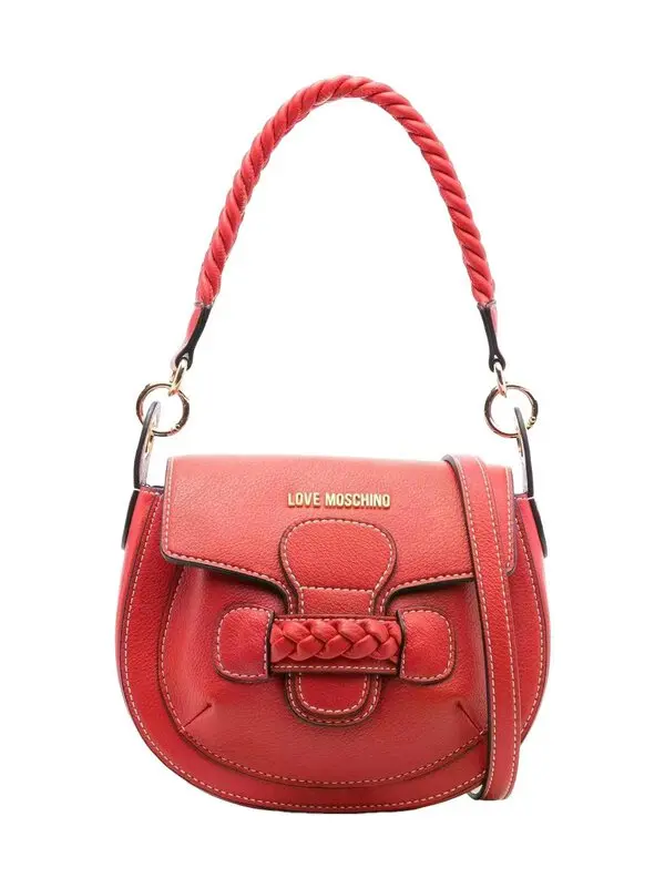 Moschino Braided Detail Shoulder Bag - Red