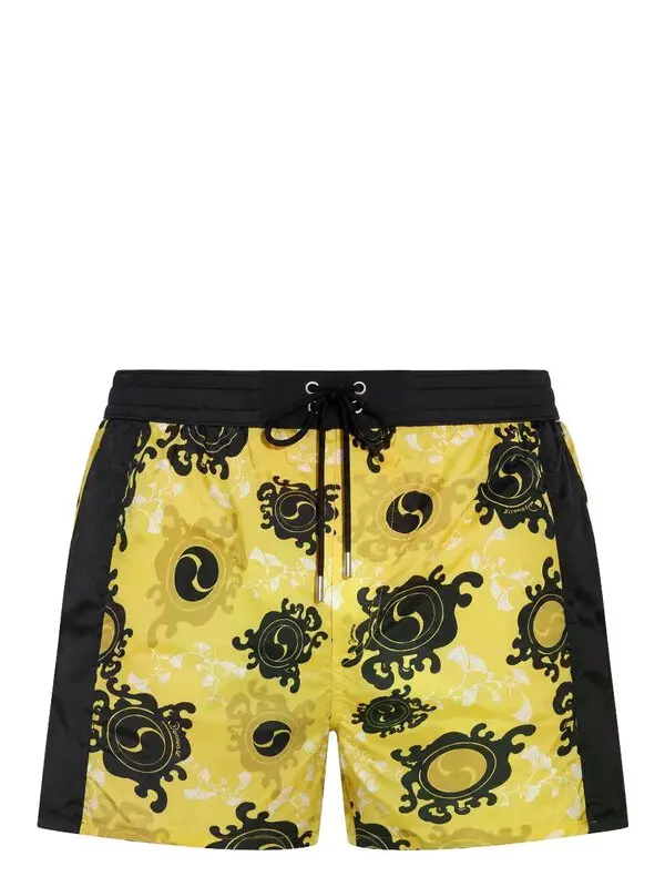 Dsquared2 Graphic Print Swim Shorts - Yellow