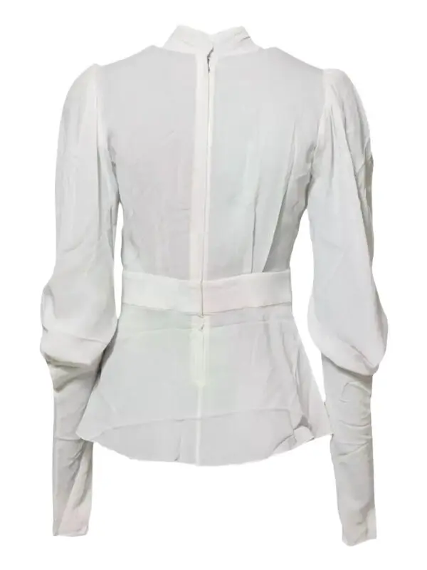 Dolce & Gabbana Puffed Sleeve Blouse - White