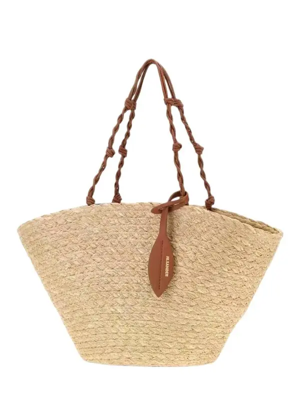 JIL SANDER Tangle Beach Bag - Neutrals