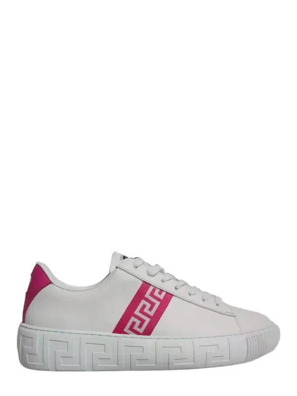 Versace Greca Detail Low-top Sneakers - White