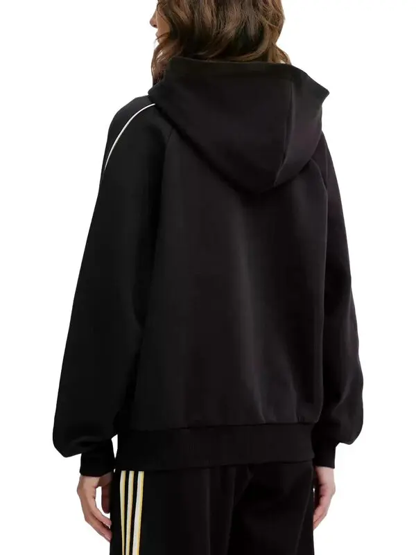 Adidas Stadium Logo Stripe Hoodie - Black