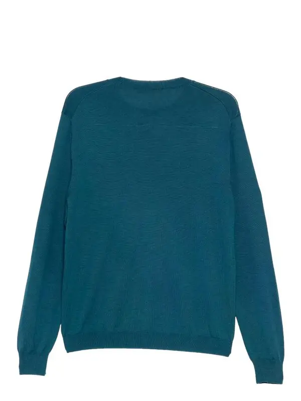 Roberto Cavalli Logo Embroidered Sweater - Blue