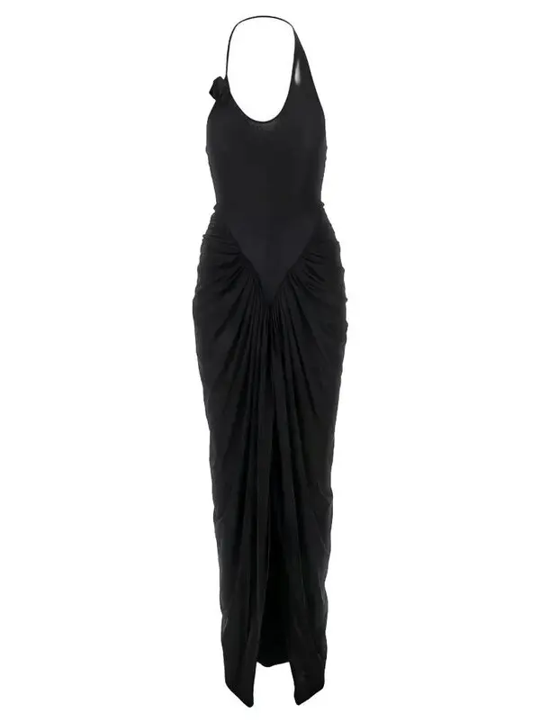 MAYGEL CORONEL Halterneck Maxi Dress - Black