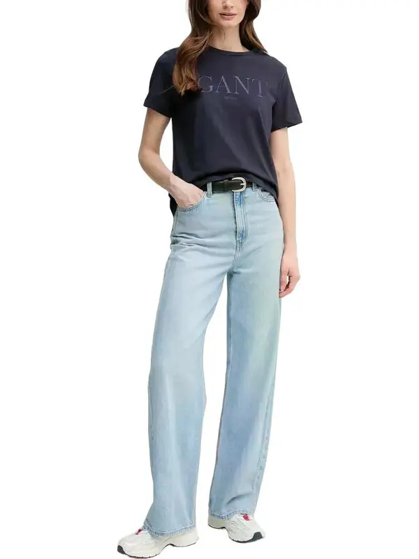 Gant Embroidered T-shirt - Blue