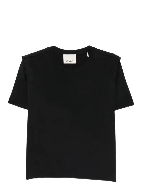 Isabel Marant Étoile Zelitos Padded Shoulder T-shirt - Black