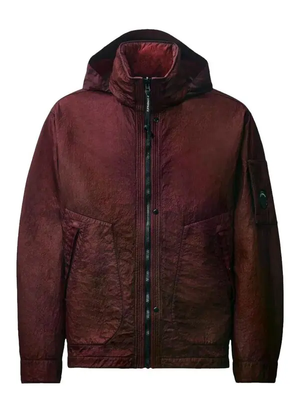 C.P. COMPANY Lens Hooded Jacket - Red