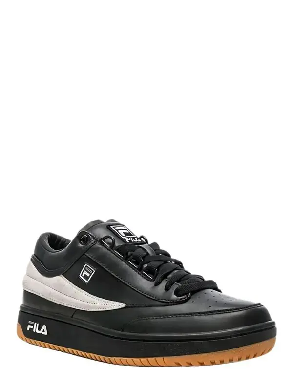 FILA Logo Patch Panelled Sneakers - Black