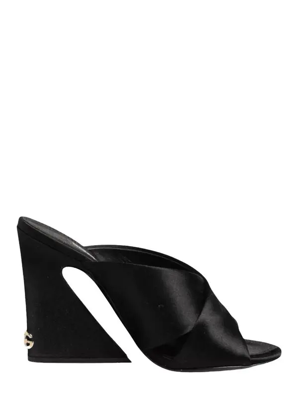 Dolce & Gabbana Keira Sculptural-heeled Sandals - Black