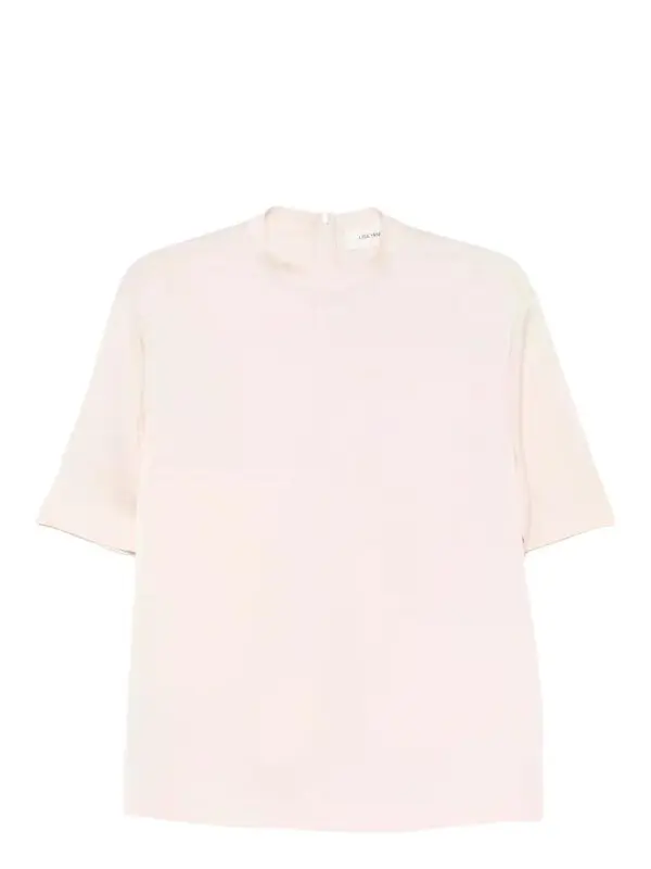LISA YANG Mock Neck T-shirt - Pink