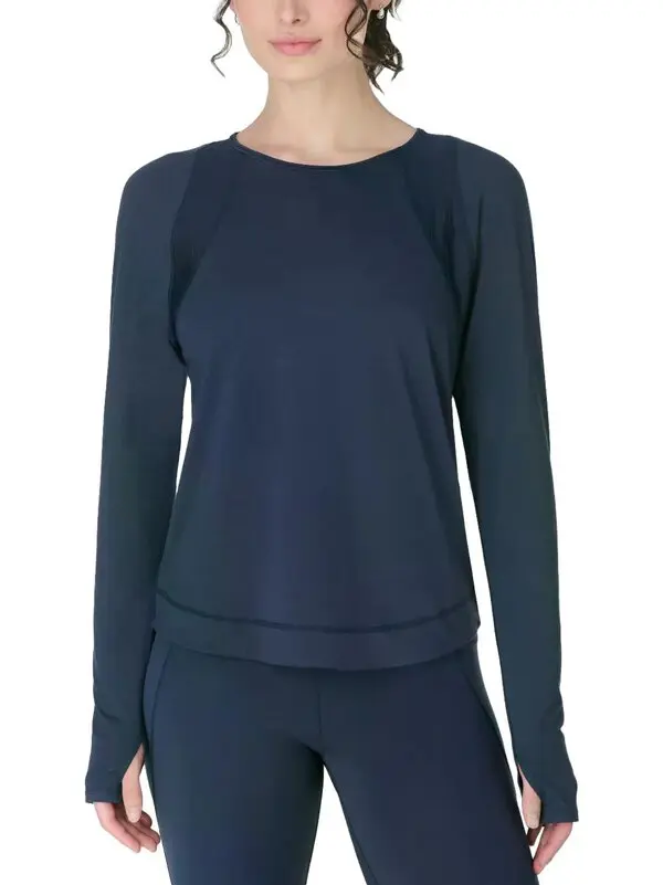 Sweaty Betty Breathe Easy Mesh-panelled Top - Blue