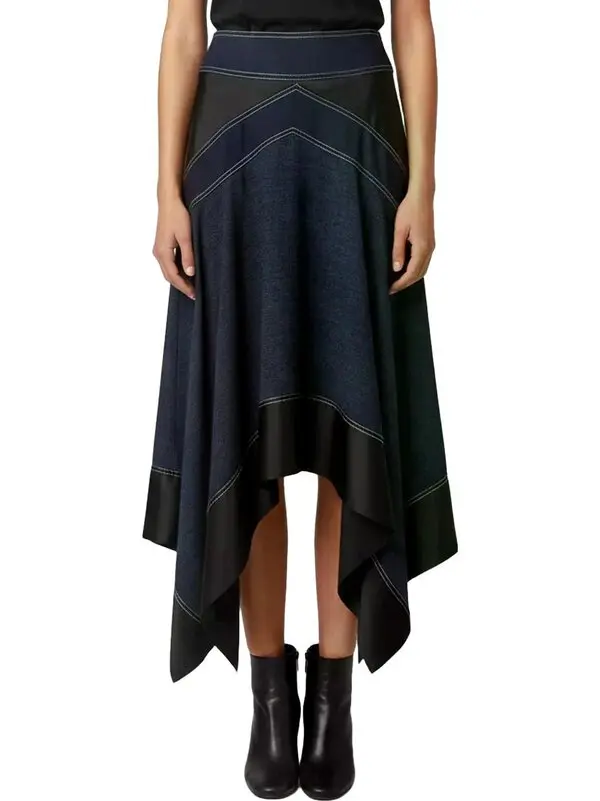 Diane Von Furstenberg Asymmetrical Midi Skirt - Blue