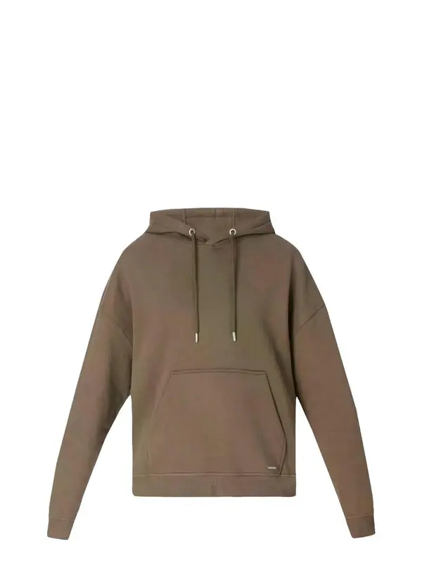 Sweaty Betty Premium Drawstring-hood Pouch-pocket Hoodie - Brown