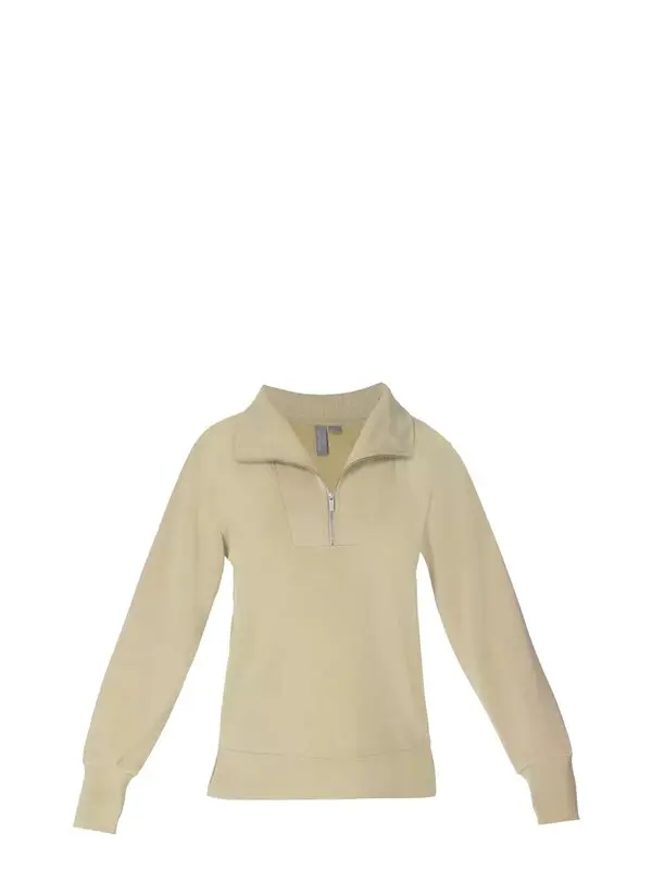 Sweaty Betty Sand Wash Quarter-zip Sweatshirt - Green