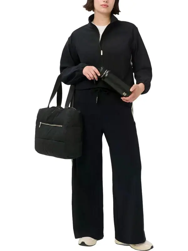 Sweaty Betty Explorer Side-stripe Wide-leg Track Pants - Black